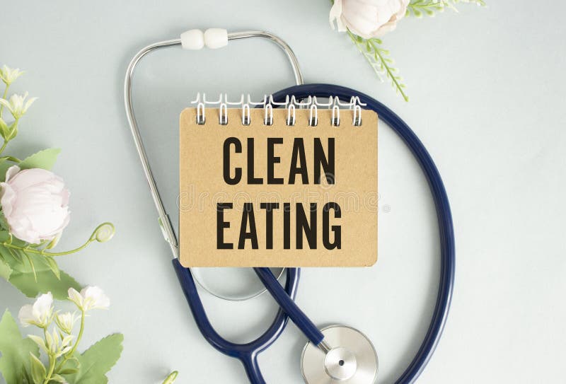 CLEAN EATING Text on Card, Clean Stock Photo - Image of bold, meal ...