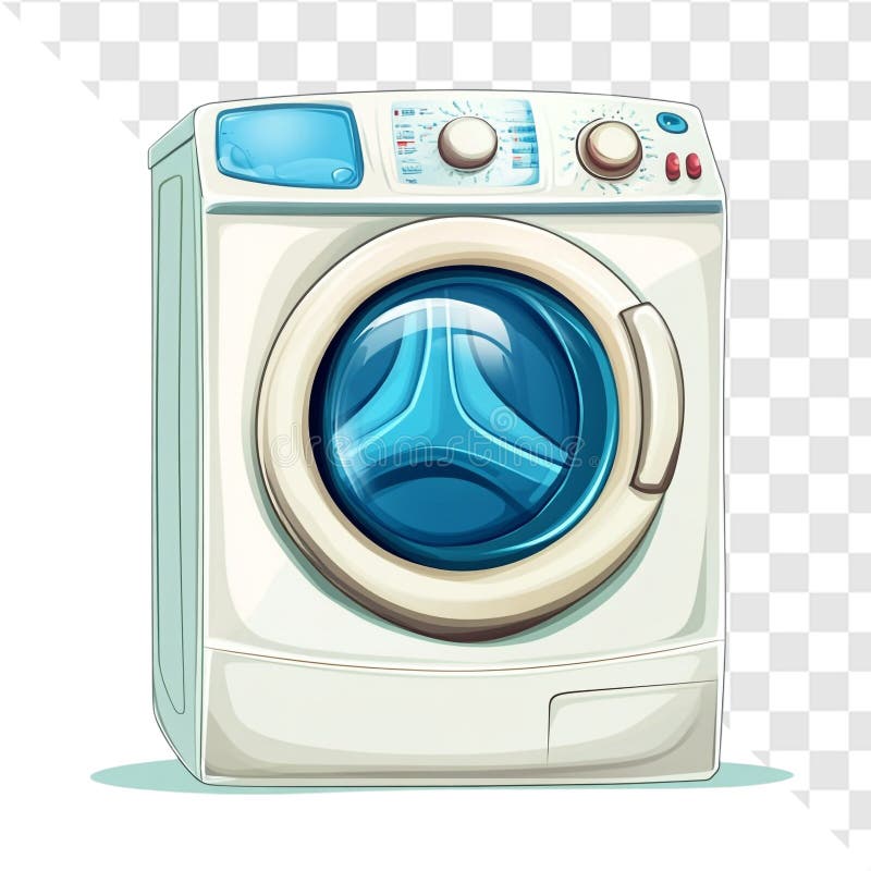 A Clean and Efficient Washing Machine Ready for Laundry Day Stock Image ...