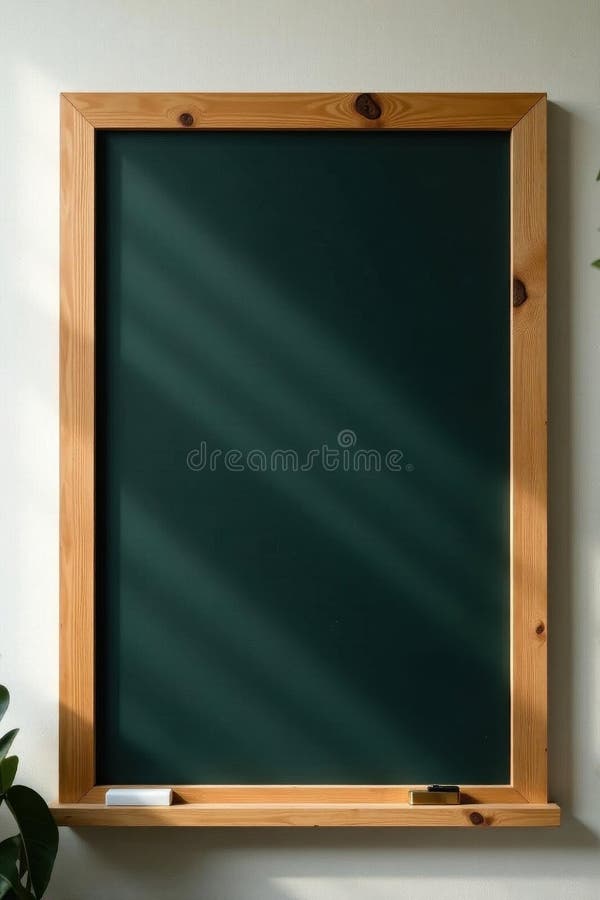 Clean Empty Blackboard, Simple Wooden Frame, Smooth, Drawing, Teach ...