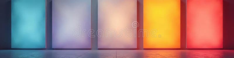 Clean, Empty Display Panels Ready for Your Design , Template, Custom ...