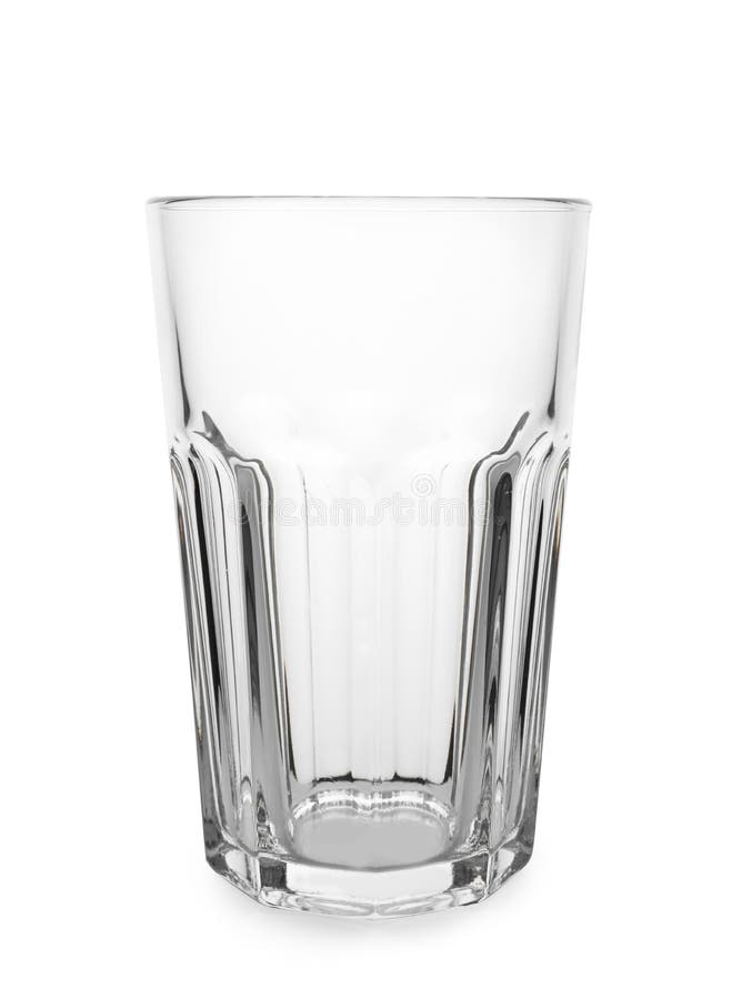 Clean Empty High Glass Isolated Stock Image - Image of drink, alcohol ...