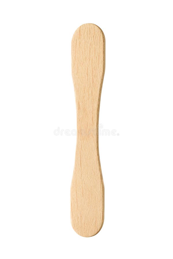Clean Empty Ice Cream Popsicle Stick Isolated on White Stock Image ...