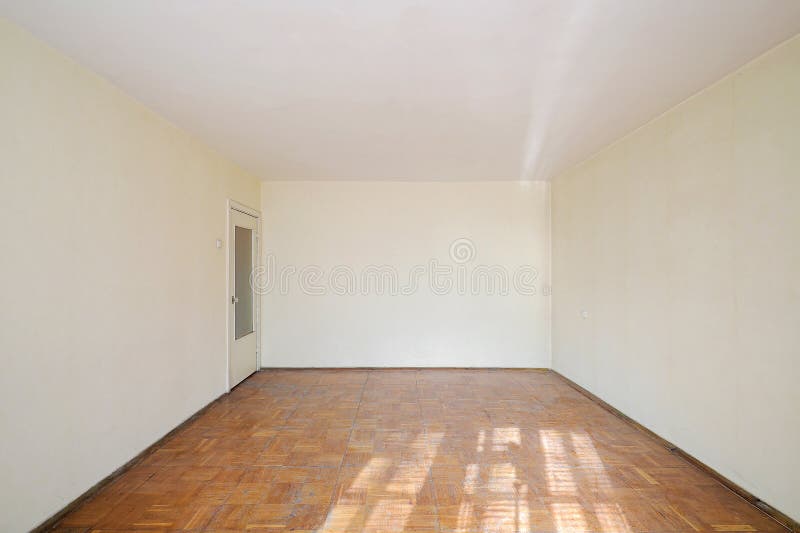 Clean Empty Old Room Interior Stock Image - Image of inside, renovation ...