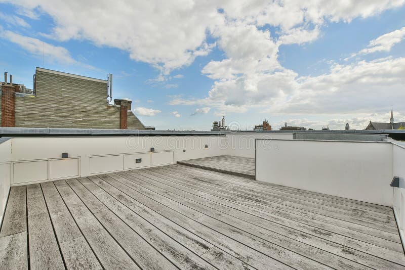 Clean empty roof stock photo. Image of building, decorative - 211540032