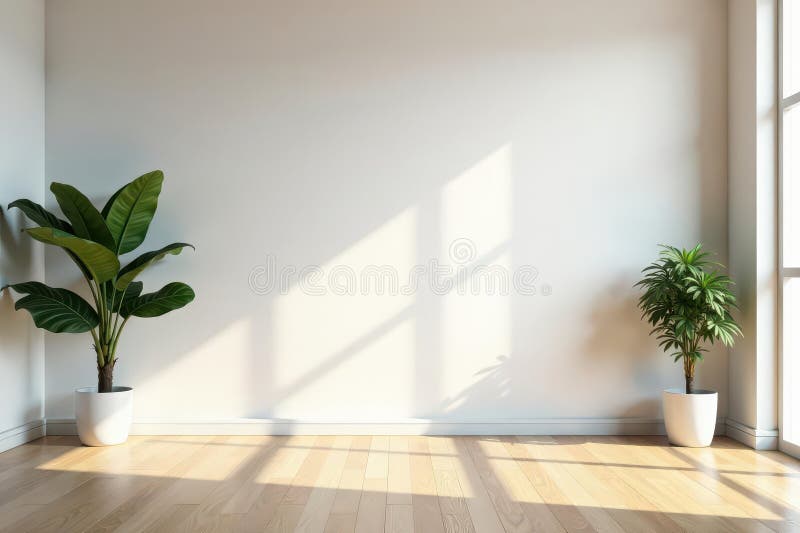 Clean, Empty Room Awaiting Wallpaper Application , DIY, Bare Stock ...