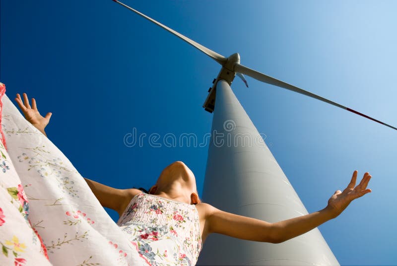 Clean Energy for the Children S Future Stock Photo - Image of ...