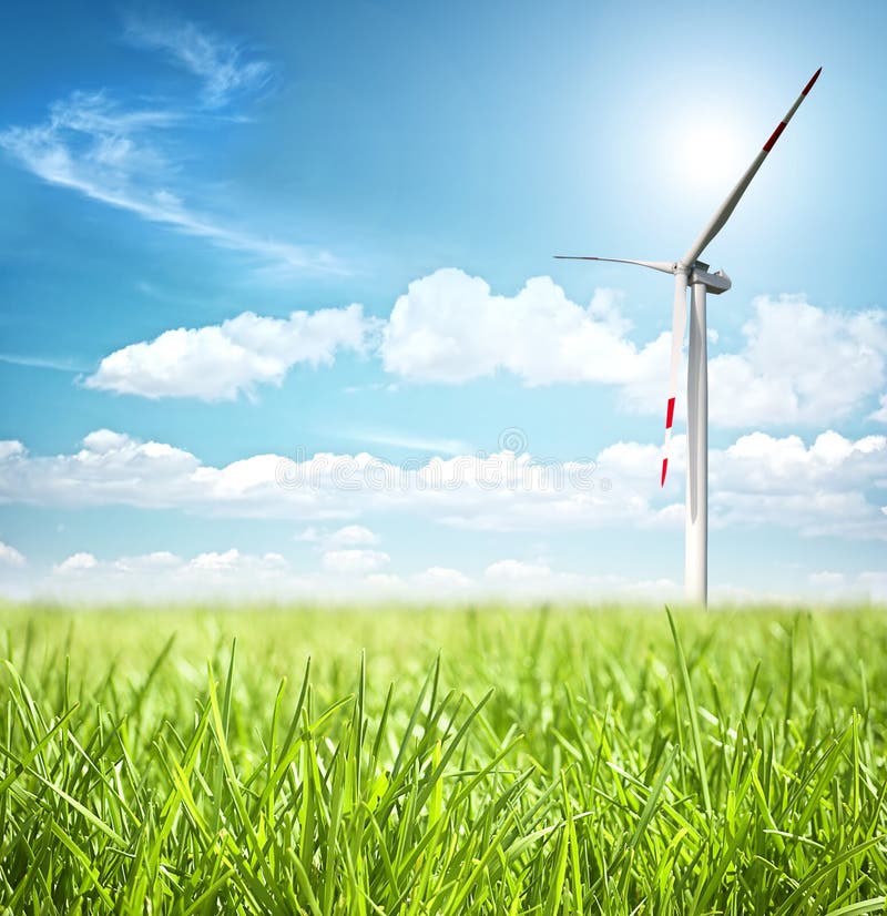Clean energy concept stock image. Image of landscape, blue - 6141859