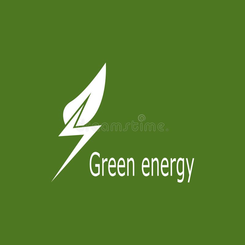 Clean Energy Eco Green Leaf Vector Illustration Stock Vector ...
