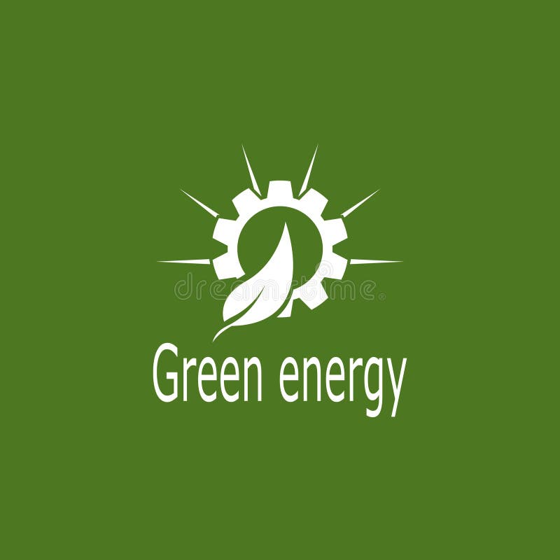 Clean Energy Eco Green Leaf Vector Illustration Stock Vector ...
