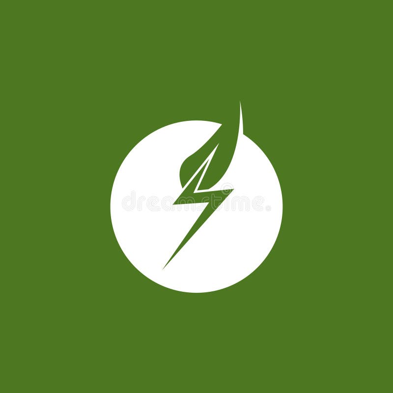 Clean Energy Eco Green Leaf Vector Illustration Stock Illustration ...