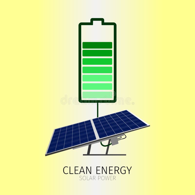Clean energy illustration stock vector. Illustration of environment ...
