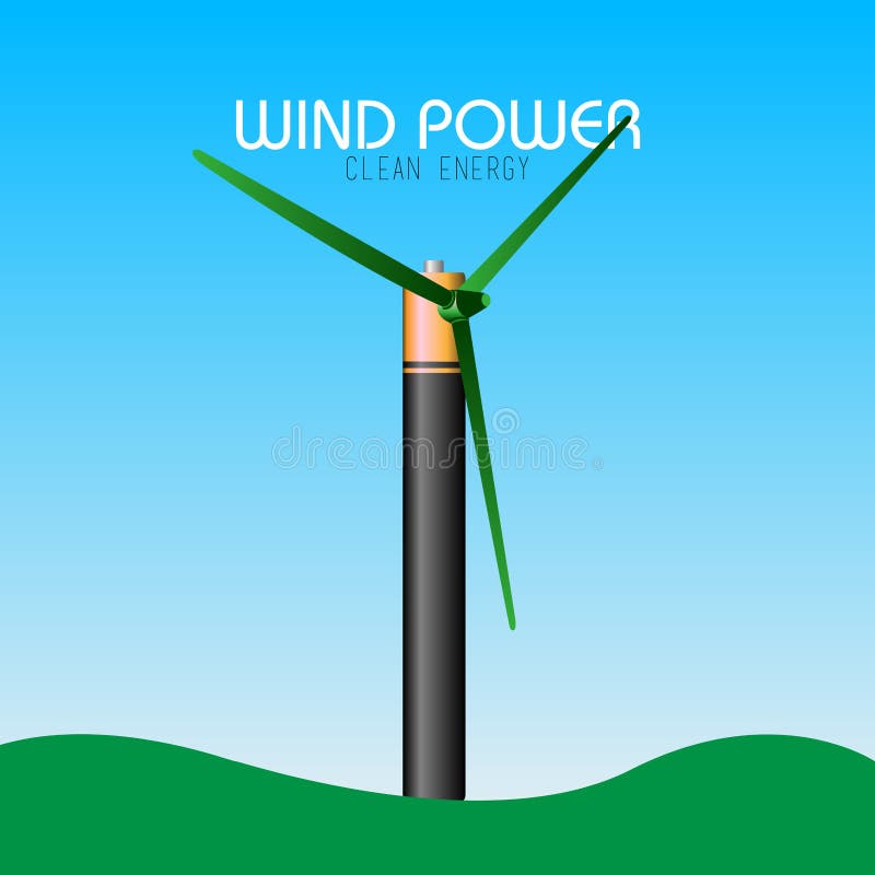 Clean energy illustration stock vector. Illustration of conservation ...