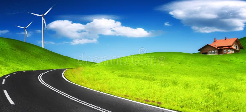 Clean environment stock image. Image of renewable, field - 12063209