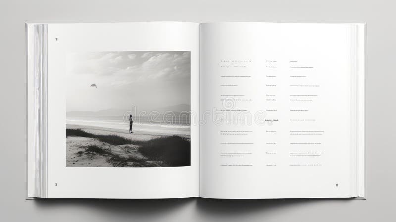 Clean fiction book layout stock illustration. Illustration of aesthetic ...