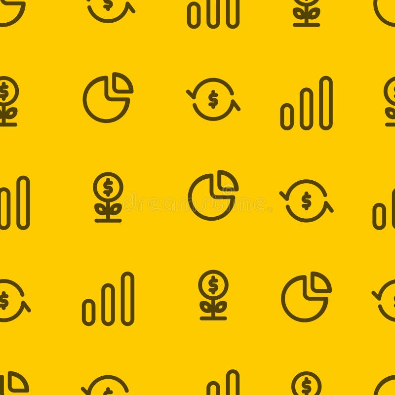 Clean Finance and Business Seamless Pattern Background Stock Vector ...