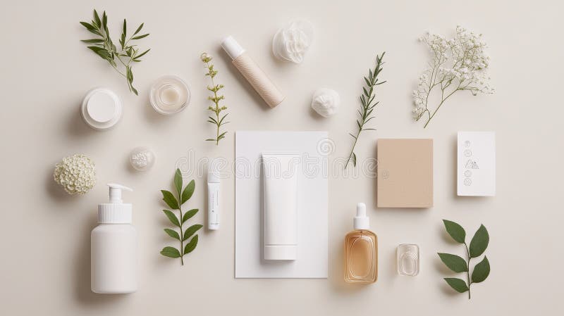 Clean Flat Lay Branding Materials Styled Packaging Design Stock Photos ...