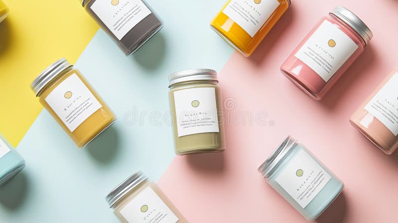 A Clean Flat Lay of Custom Labels Styled with Subtle Branding on a ...