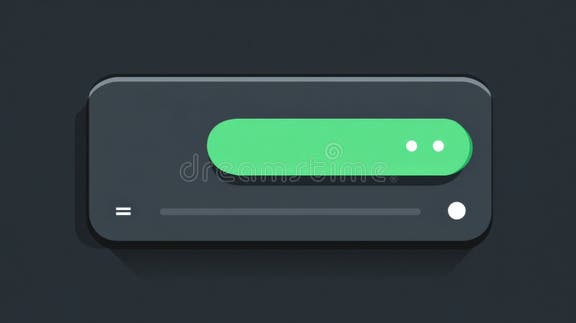 Clean Flat-Style Messenger Interface with Empty Chat Field Ready for ...