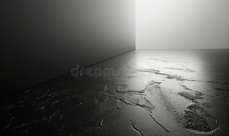 Clean Flat Surface with Shadowed Corner Under Light. Generative AI ...