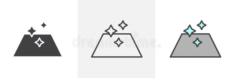 Clean Floor Surface Icon Vector Stock Illustration - Illustration of ...