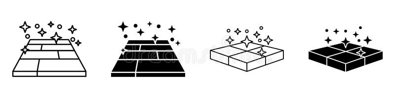Clean Floor Surface Icon Vector Stock Vector - Illustration of ...