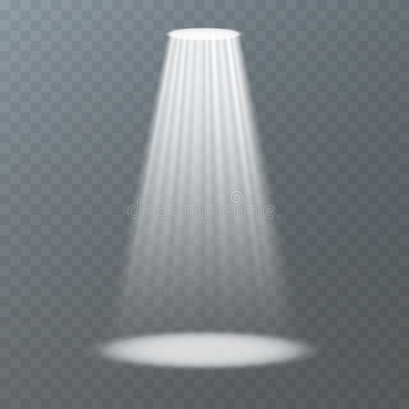 Spotlight Effect on a Transparent Background Designed for Various Media ...