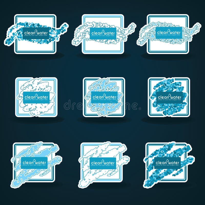 Clean and fresh water stock vector. Illustration of design - 66821988