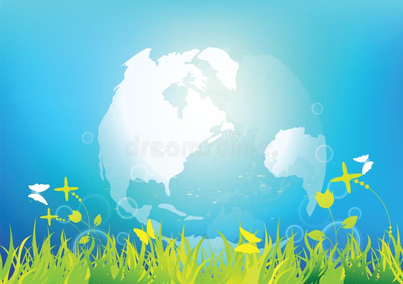 Clean and fresh world stock vector. Illustration of atmosphere - 26114280