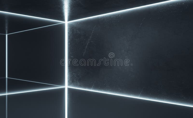 Clean gallery interior stock illustration. Illustration of building ...