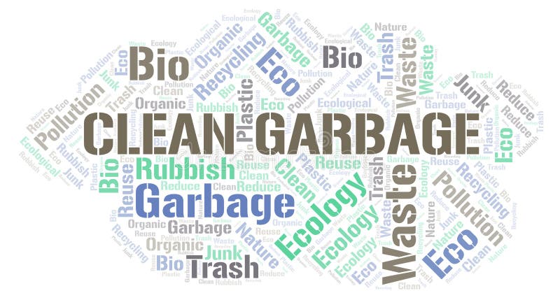 Clean up garbage concept stock vector. Illustration of people - 232412556