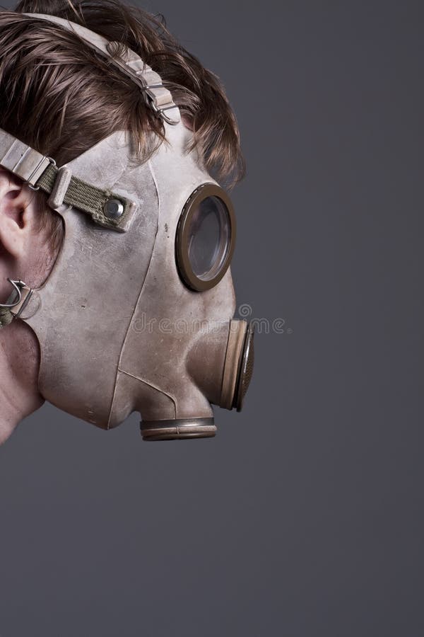 Clean Gasmask with face. stock image. Image of safety - 11128233