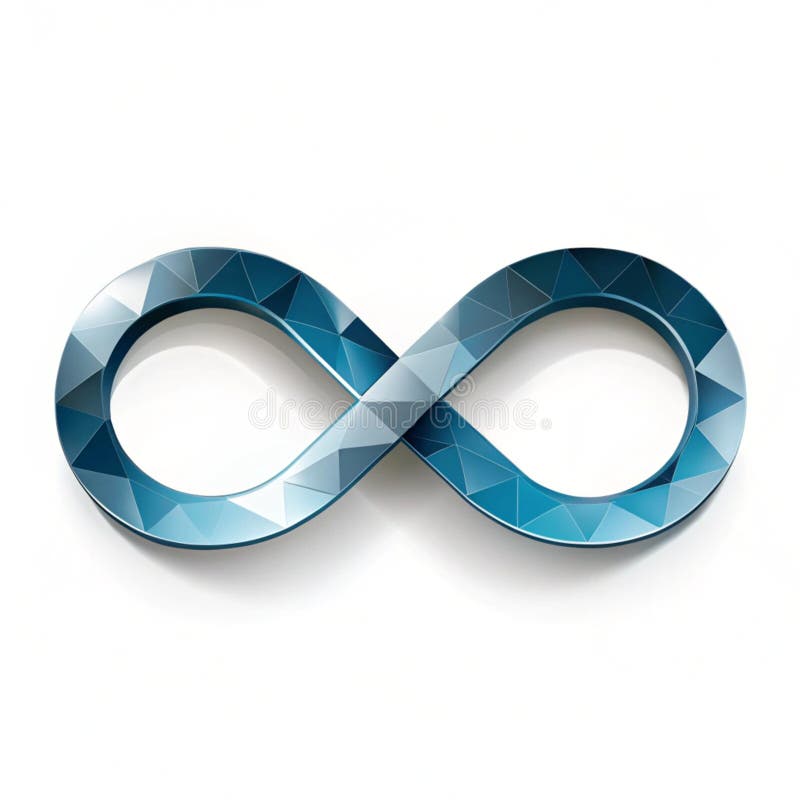 Geometric Infinity Symbol stock illustration. Illustration of modern ...
