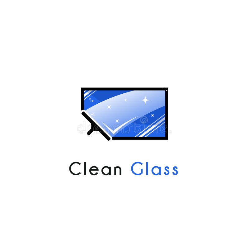 Clean Glass stock vector. Illustration of label, cleaner - 210344637
