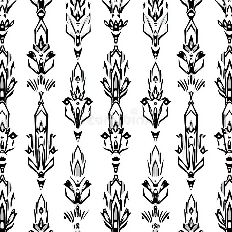 Clean Graphic Design for Fabric, Wallpaper Incorporating a Linear ...