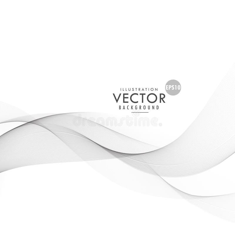 Clean Gray Wave Design Background Stock Vector - Illustration of ...