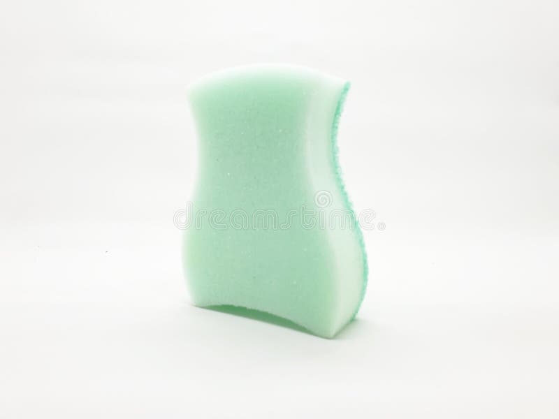 Clean Green Kitchen Sponge in White Isolated Background 02 Stock Photo ...