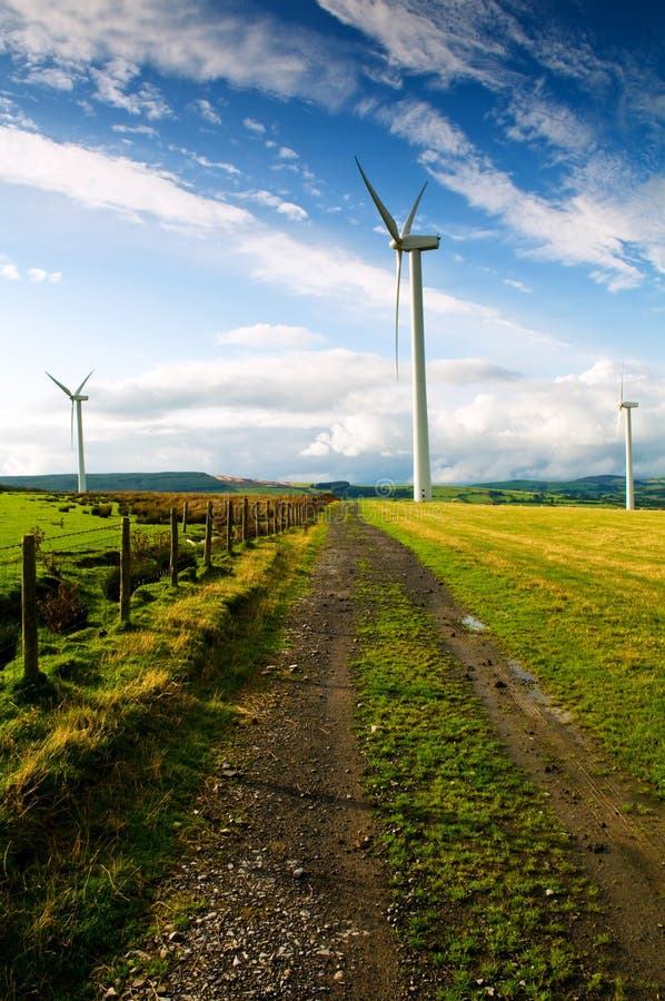Beautiful Green Countryside in the Morning Light Stock Image - Image of ...