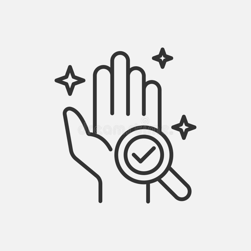 Clean Hands Icon Vector. Linear Style Sign for Mobile Concept and Web ...