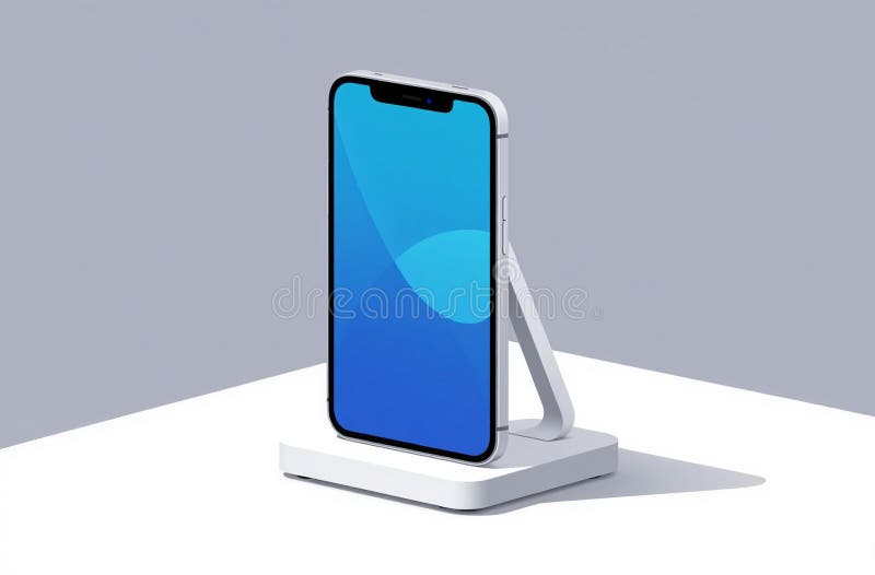 Minimal Docked Smartphone – Modern Product Render Stock Illustration ...