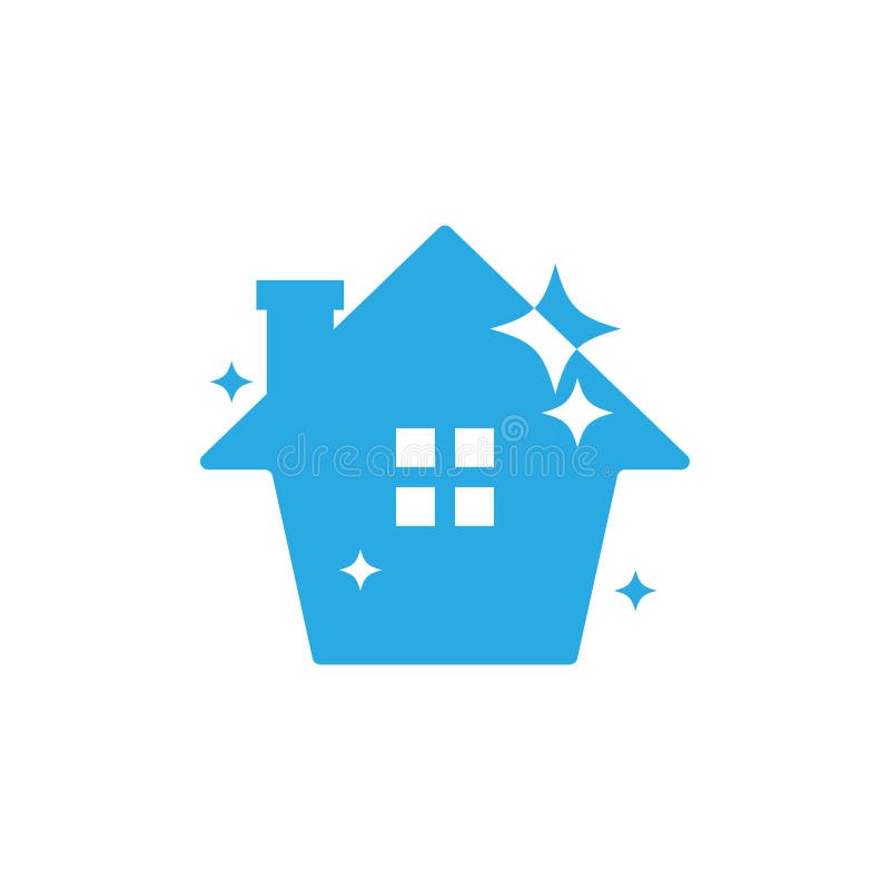 Clean House Icon Design Template Vector Isolated Illustration Stock ...