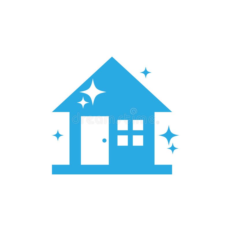 Clean House Icon Design Template Vector Isolated Illustration Stock ...