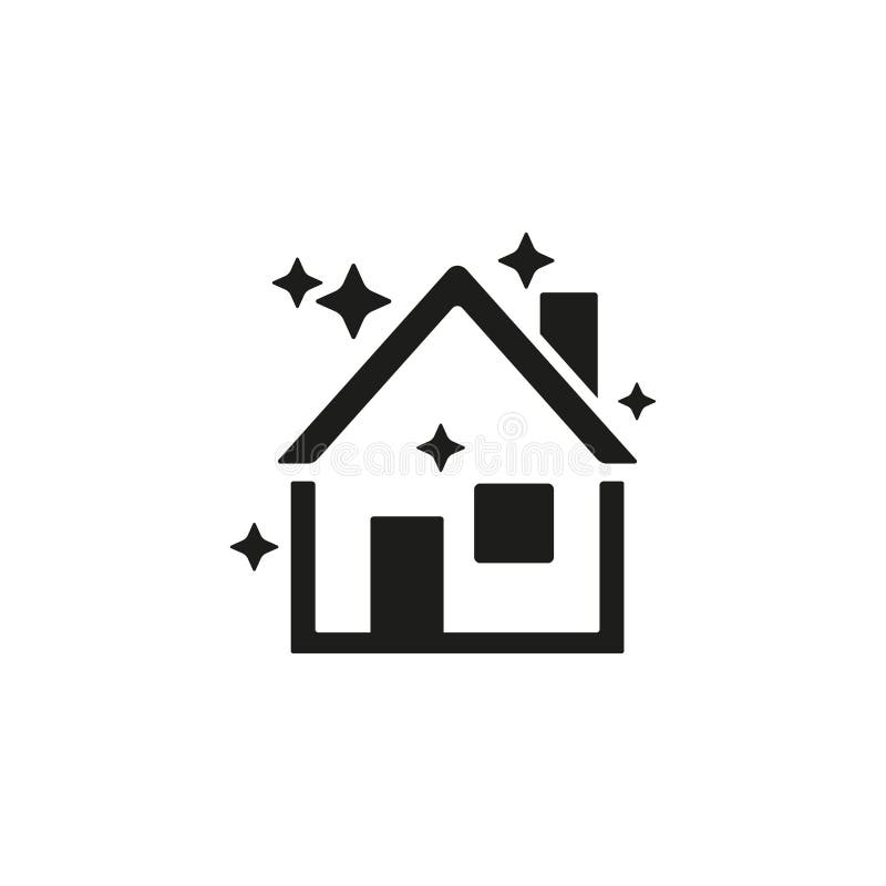 Clean House Icon stock vector. Illustration of cleanup - 380252851