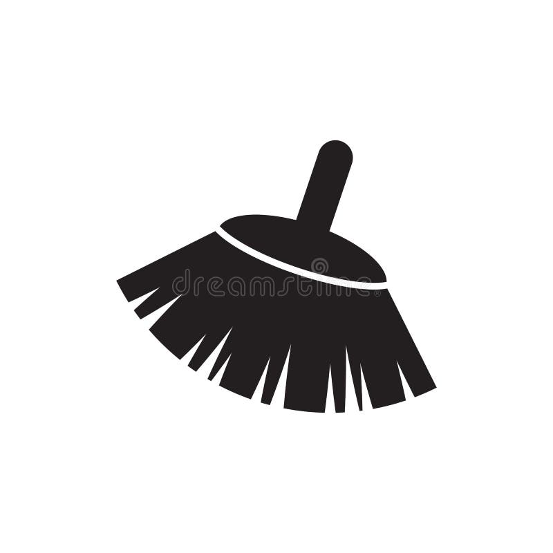 Clean Icon in Thin Line Style, Easy Cleaning Symbol on White Background ...