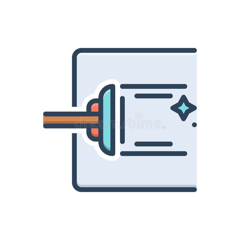 Color Illustration Icon for Clean, Cleanliness and Glare Stock Vector ...