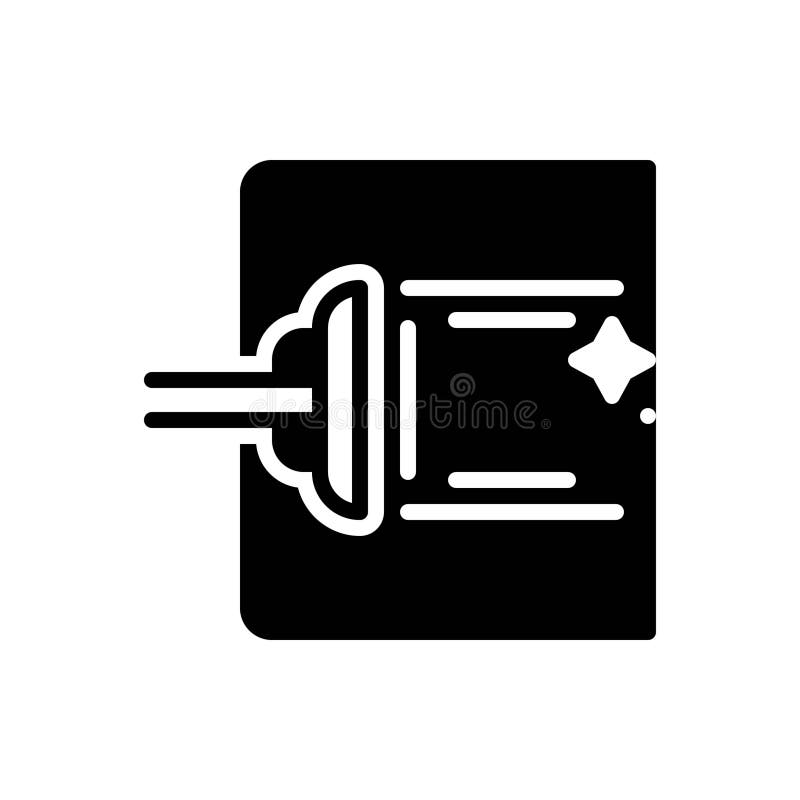 Black Solid Icon for Clean, Cleanliness and Floor Stock Illustration ...