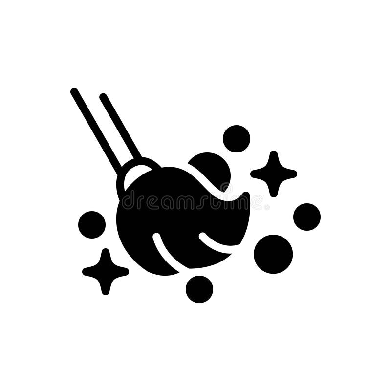 Black Solid Icon for Clean, Mop and Wipe Stock Vector - Illustration of ...