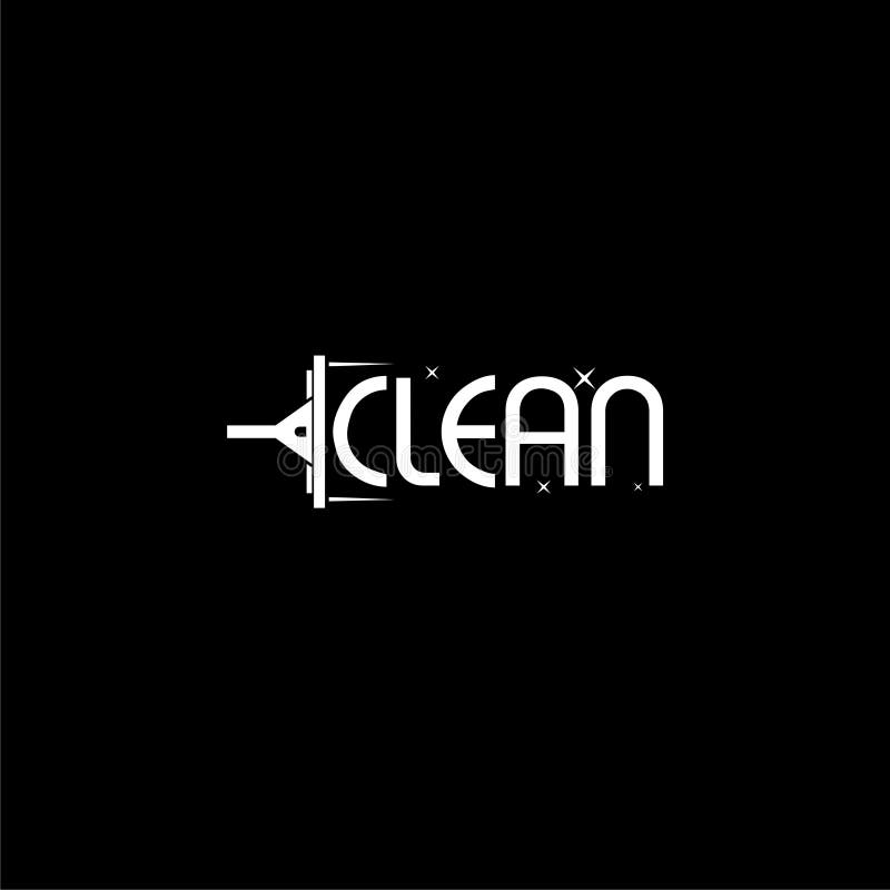 Clean Word Logo Designs Concept Isolated on White Background Stock ...