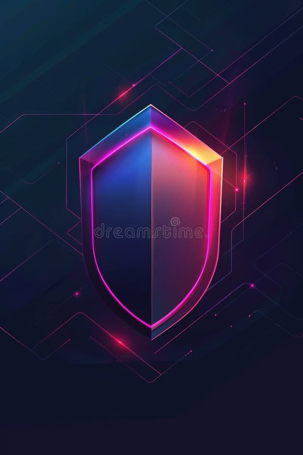 Clean Icon Representing Network Security. Stock Illustration ...