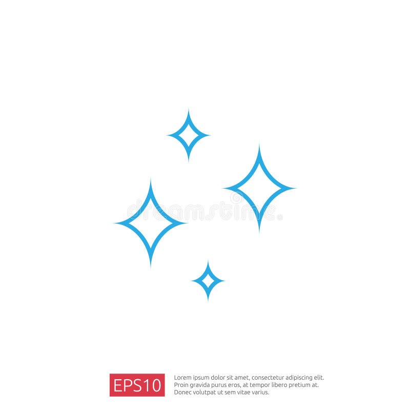 Clean Icon. Vector Illustration Stock Vector - Illustration of sparkle ...