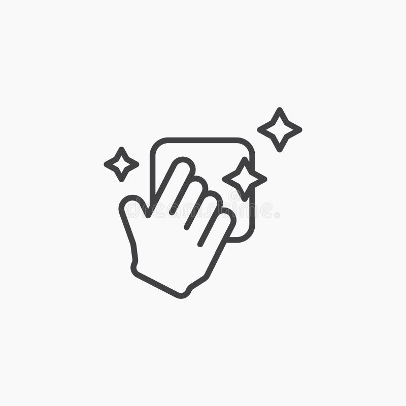 Clean icon vector stock vector. Illustration of surface - 348311391